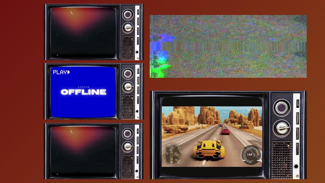 Twitch Overlay Package // Retro Tv Package // - Etsy