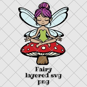 Fairy Layered SVG PNG - Etsy
