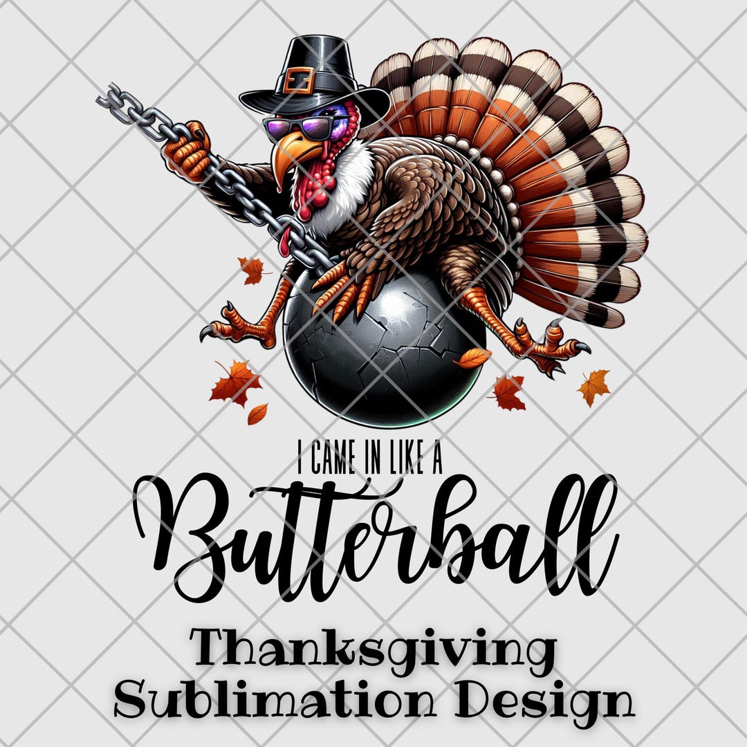 Thanksgiving Turkey Sublimation Design - Etsy