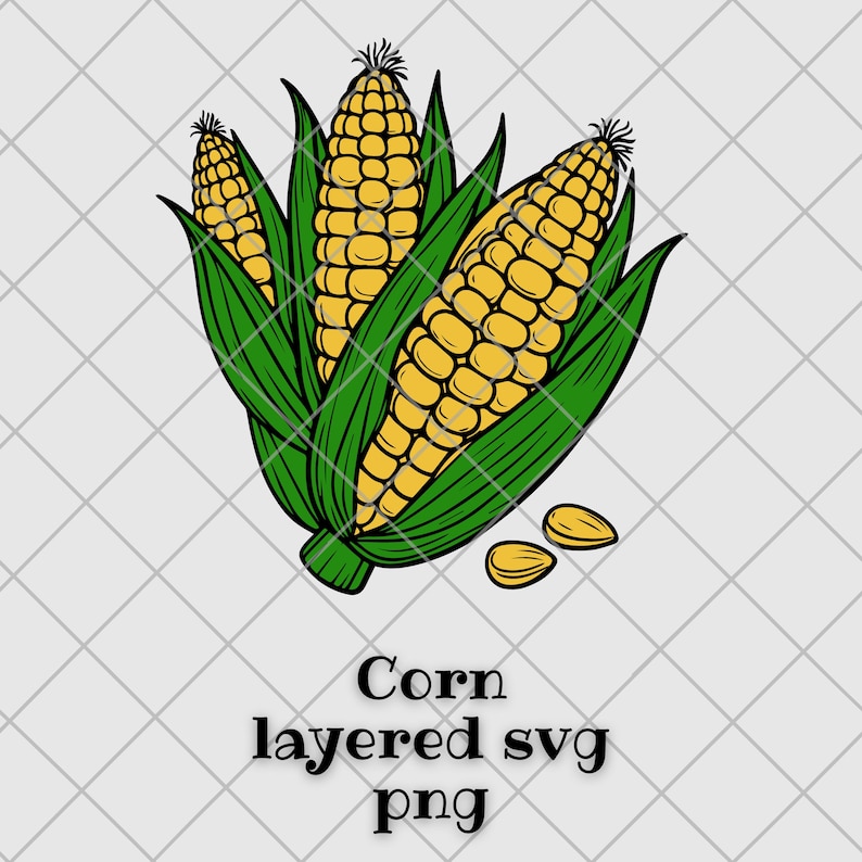 Corn Layered SVG PNG - Etsy