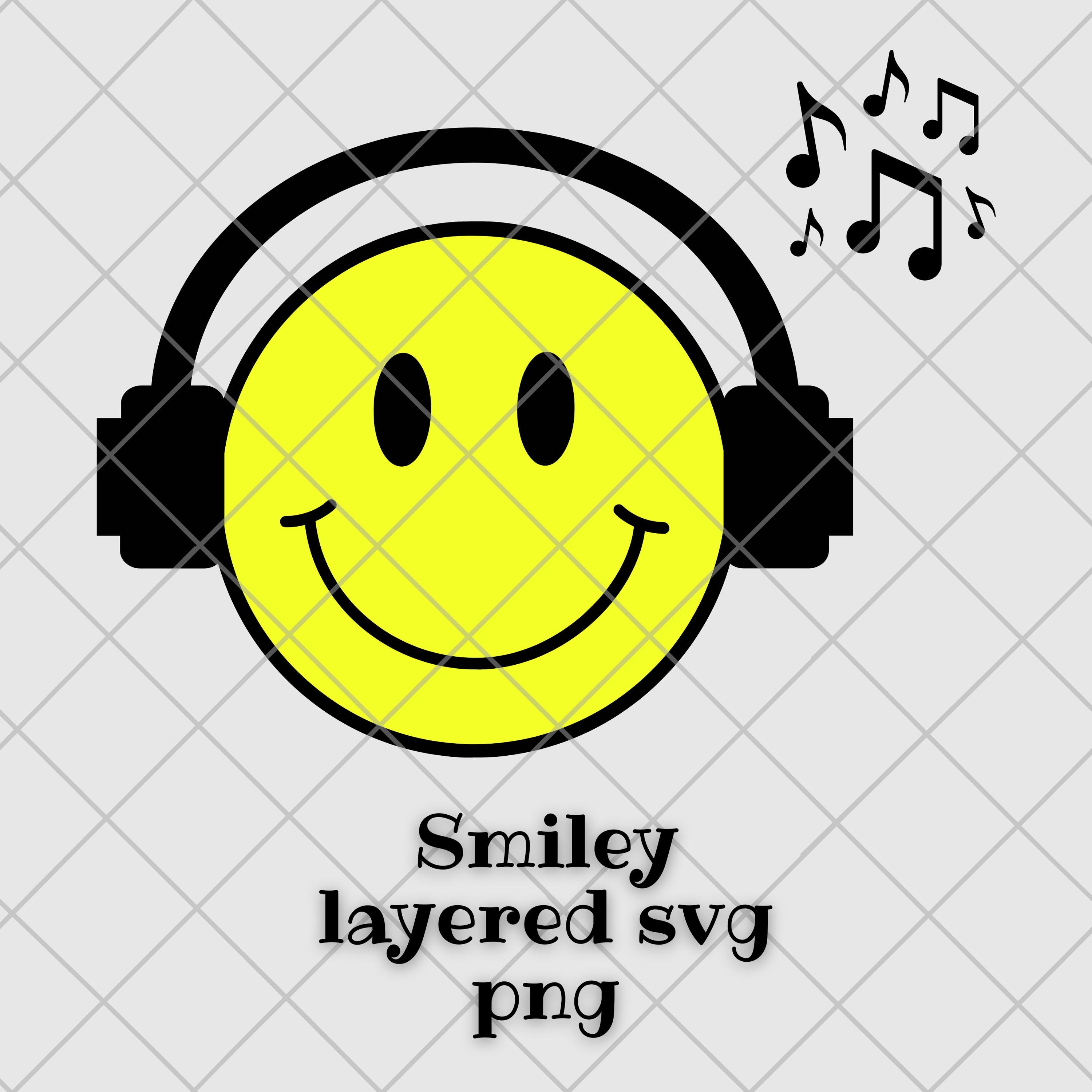 Smiley Face SVG PNG - Etsy