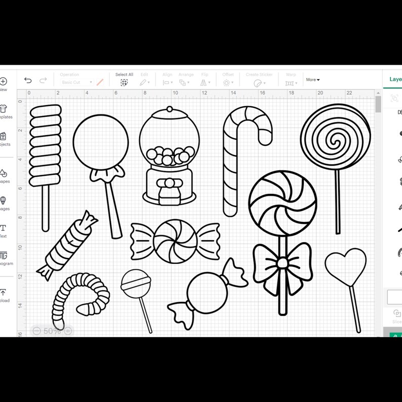 Candy SVG PNG Bundle - Etsy