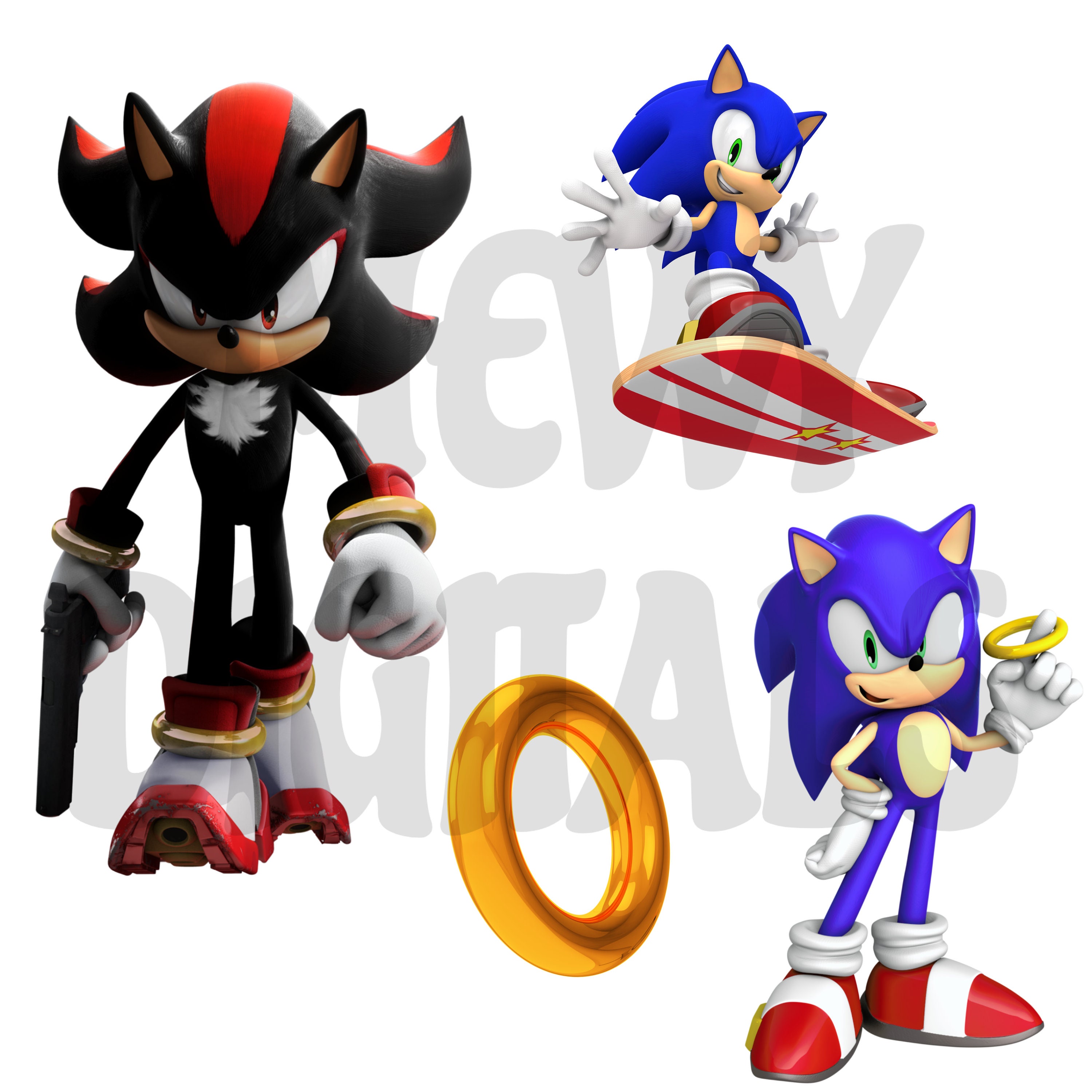 Sonic PNG Bundle - Etsy