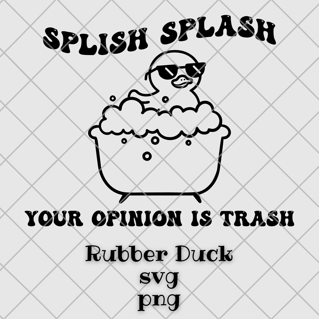 Cute Rubber Duck SVG PNG - Etsy