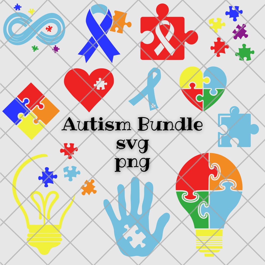 Autism SVG PNG Bundle - Etsy