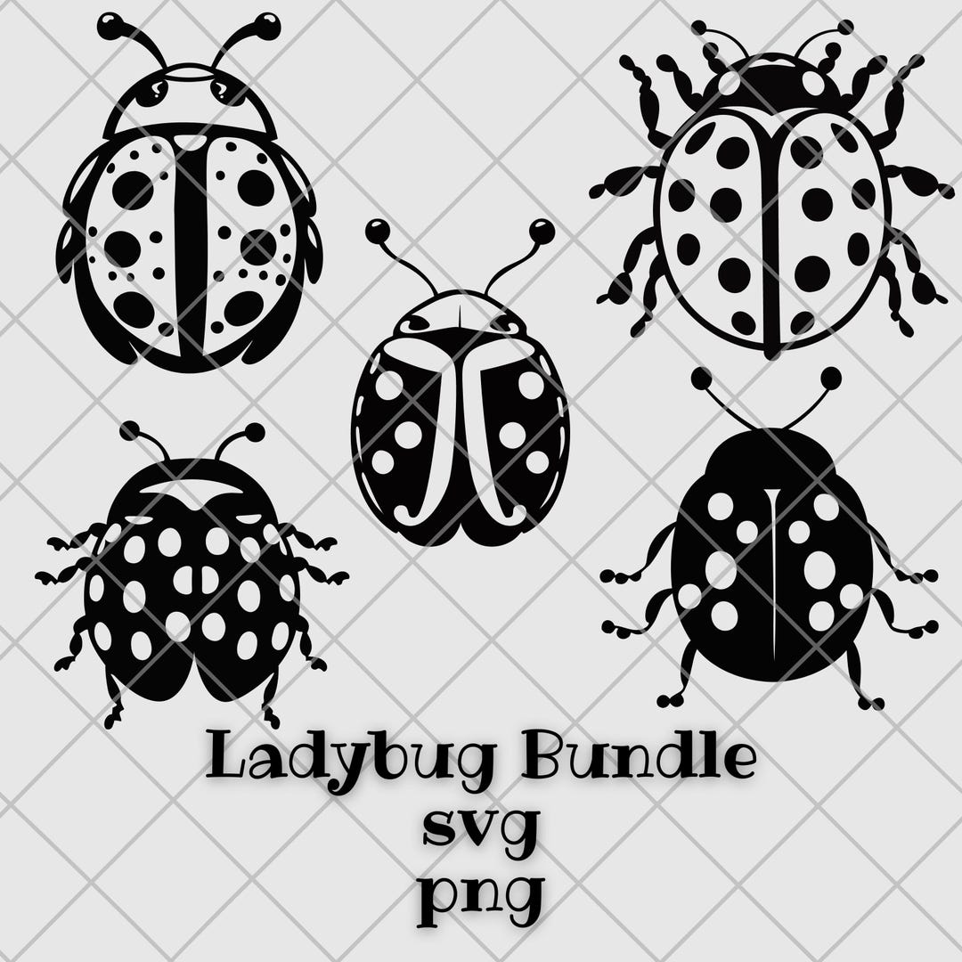 Ladybug SVG PNG Bundle - Etsy