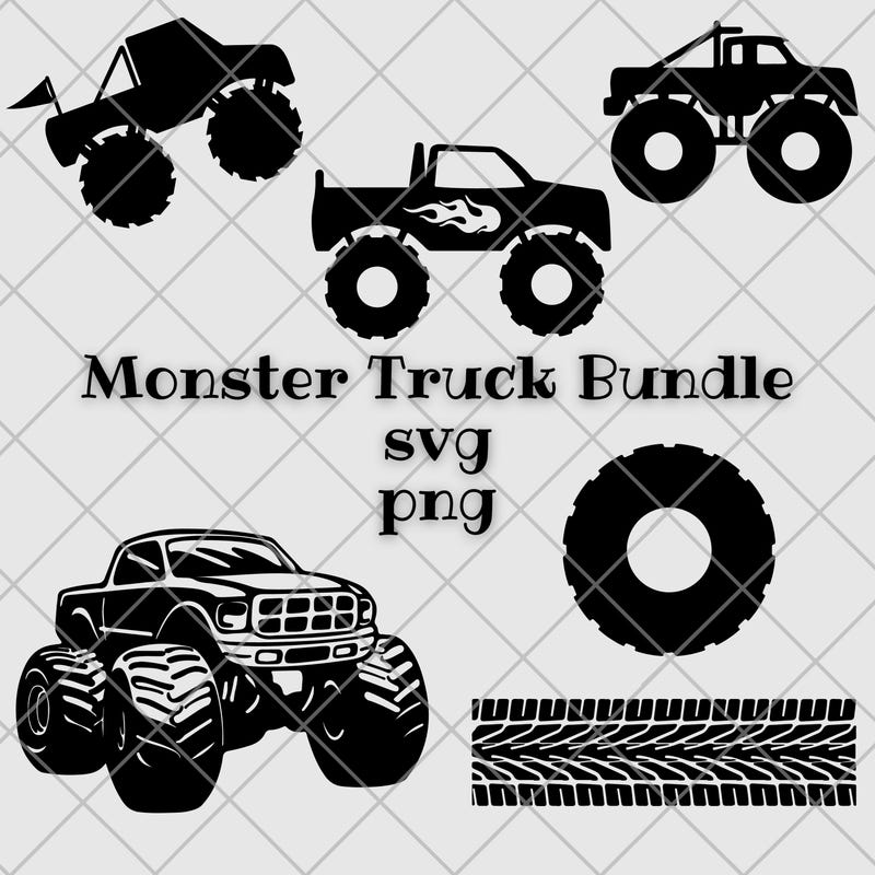 Monster Truck Svg - Etsy
