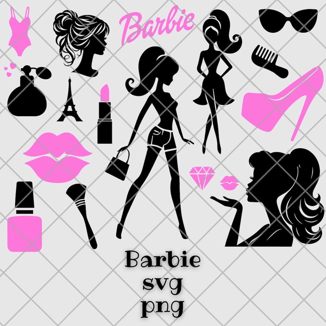Barbie SVG PNG Bundle - Etsy