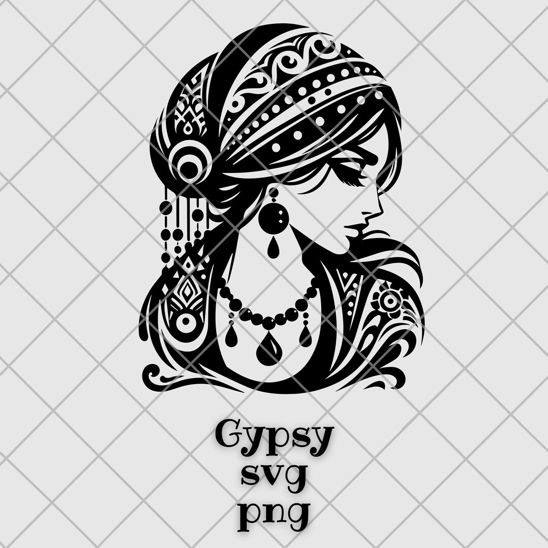 Gypsy SVG PNG - Etsy