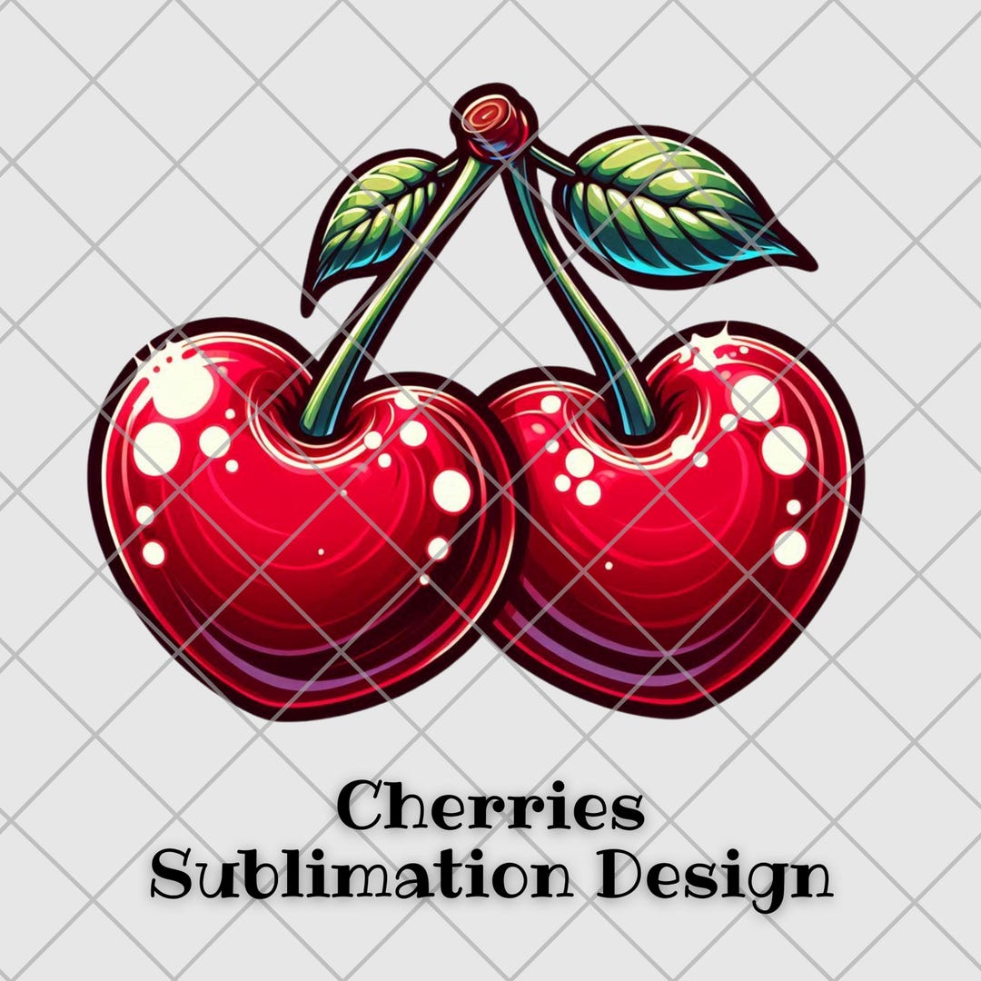 Cherries Sublimation PNG - Etsy