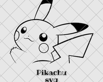 Pikachu Vector SVG, PNG, PDF - Etsy