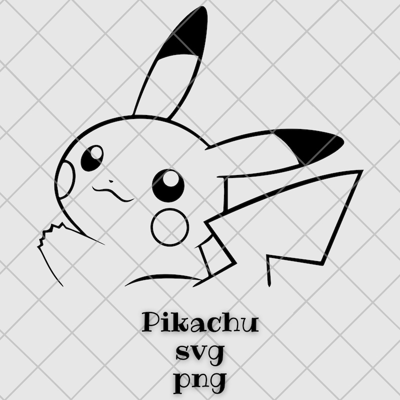 Pikachu Svg - Etsy