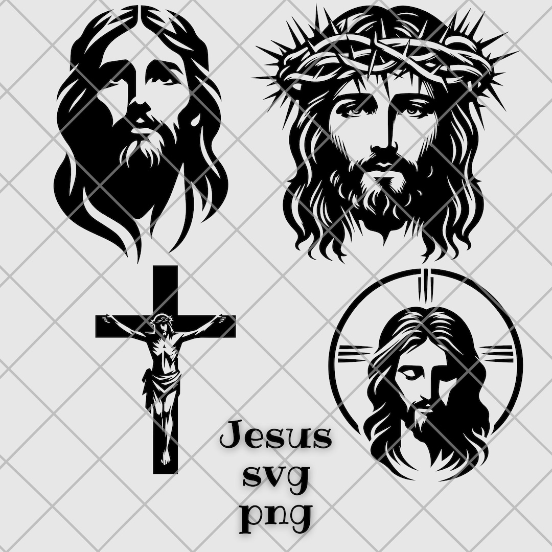 Jesus SVG PNG Bundle - Etsy