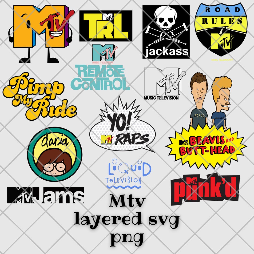 Mtv SVG PNG Bundle - Etsy Australia