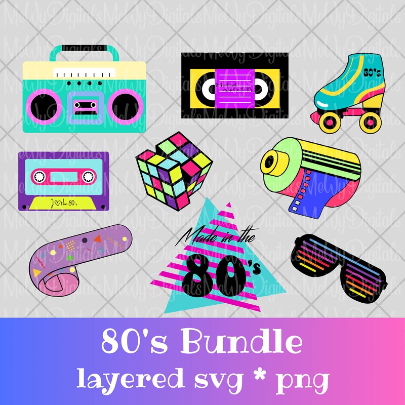 80s Svg File - Etsy