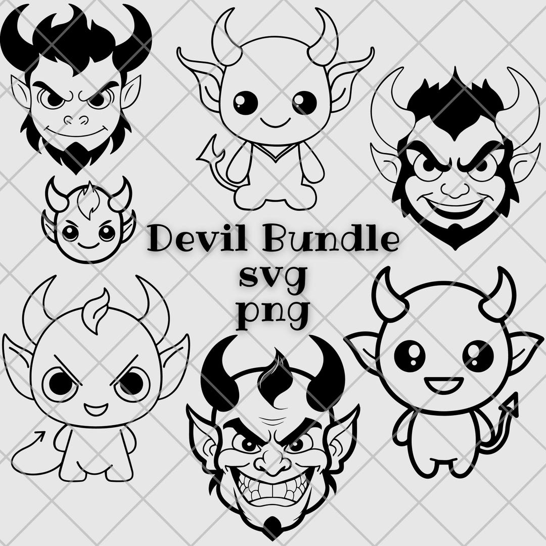 Little Devil SVG PNG Bundle - Etsy