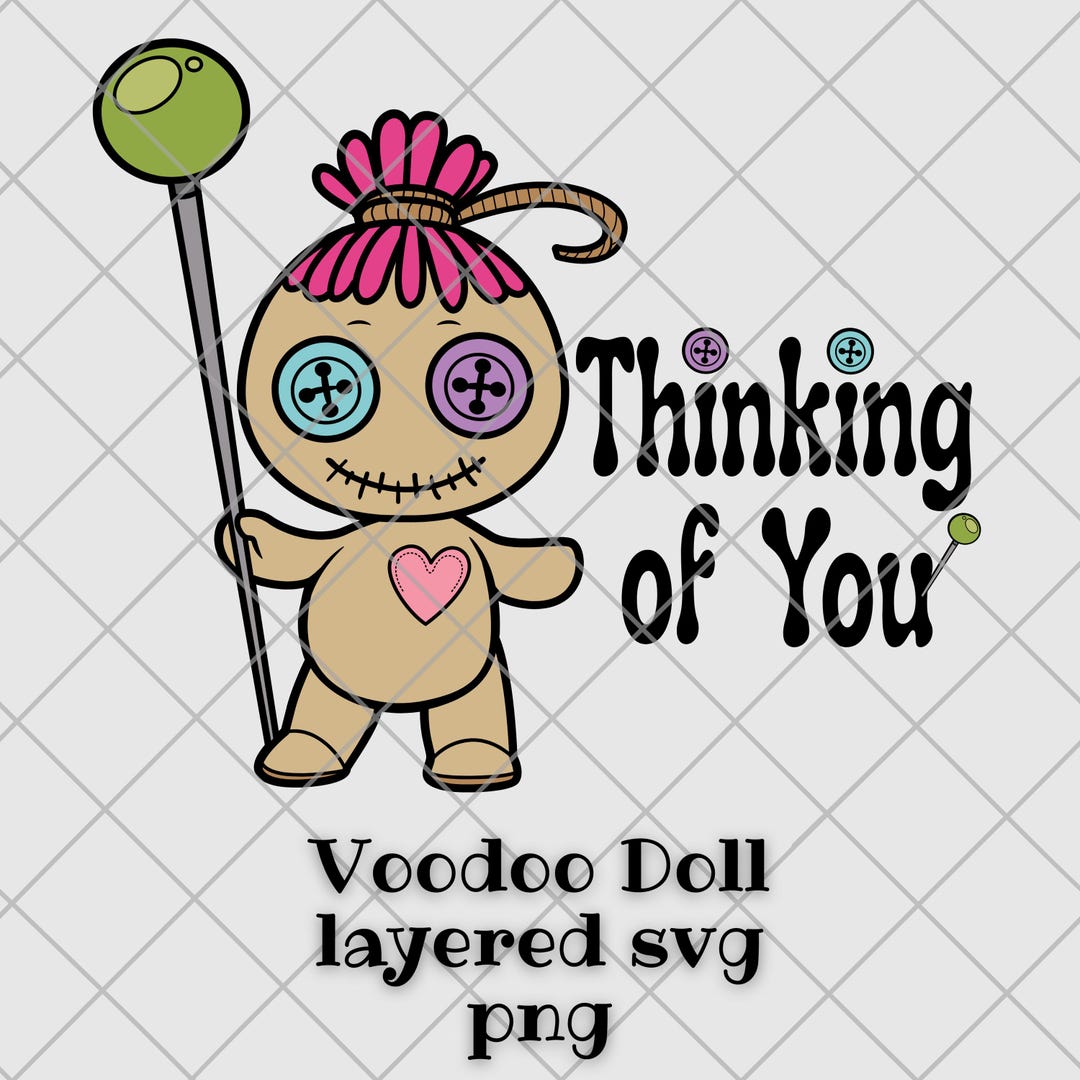 Voodoo Doll SVG PNG File - Etsy