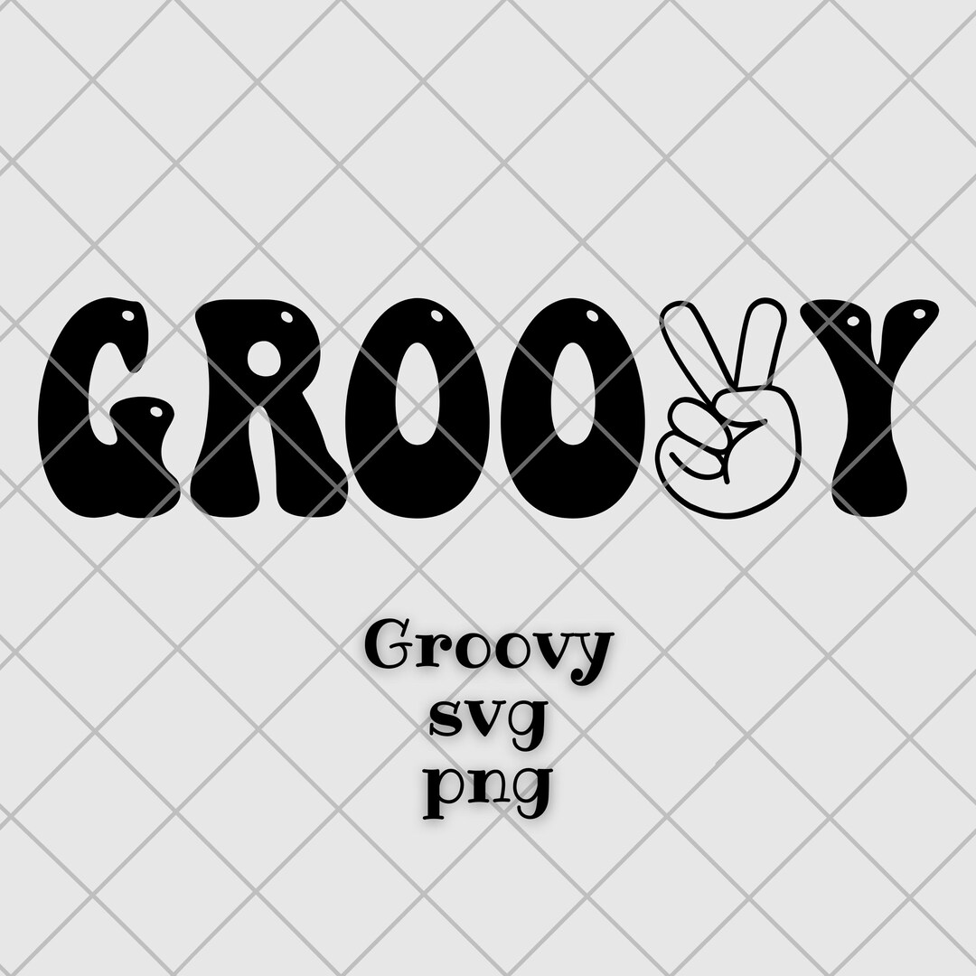Groovy Peace Sign SVG PNG - Etsy