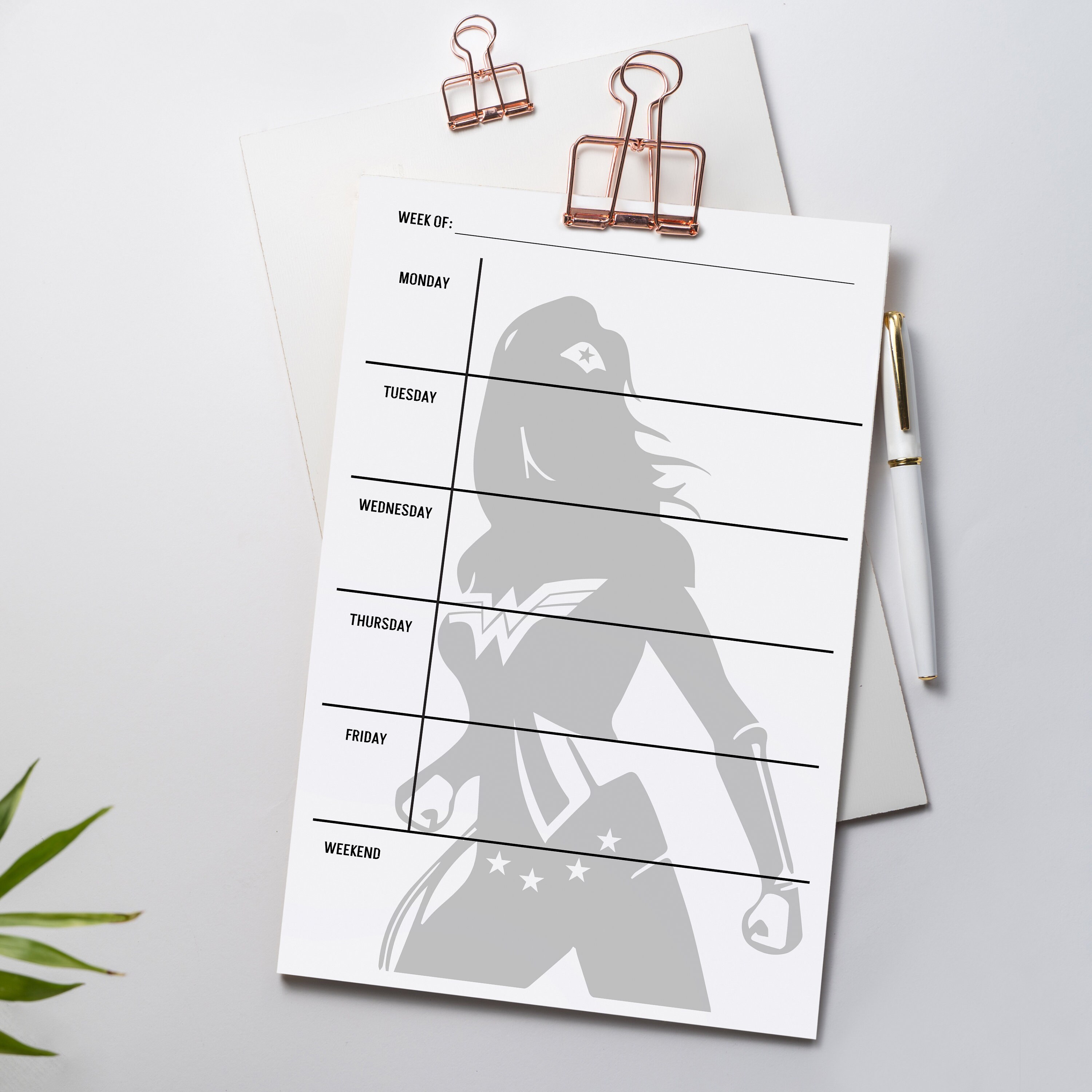 Superhero Printable Planner - Etsy