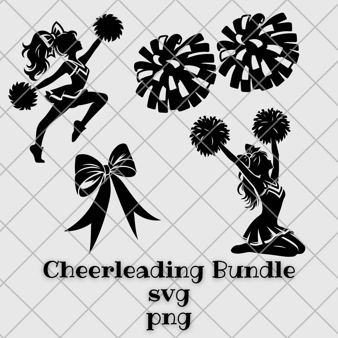 Cheerleading SVG PNG Bundle - Etsy