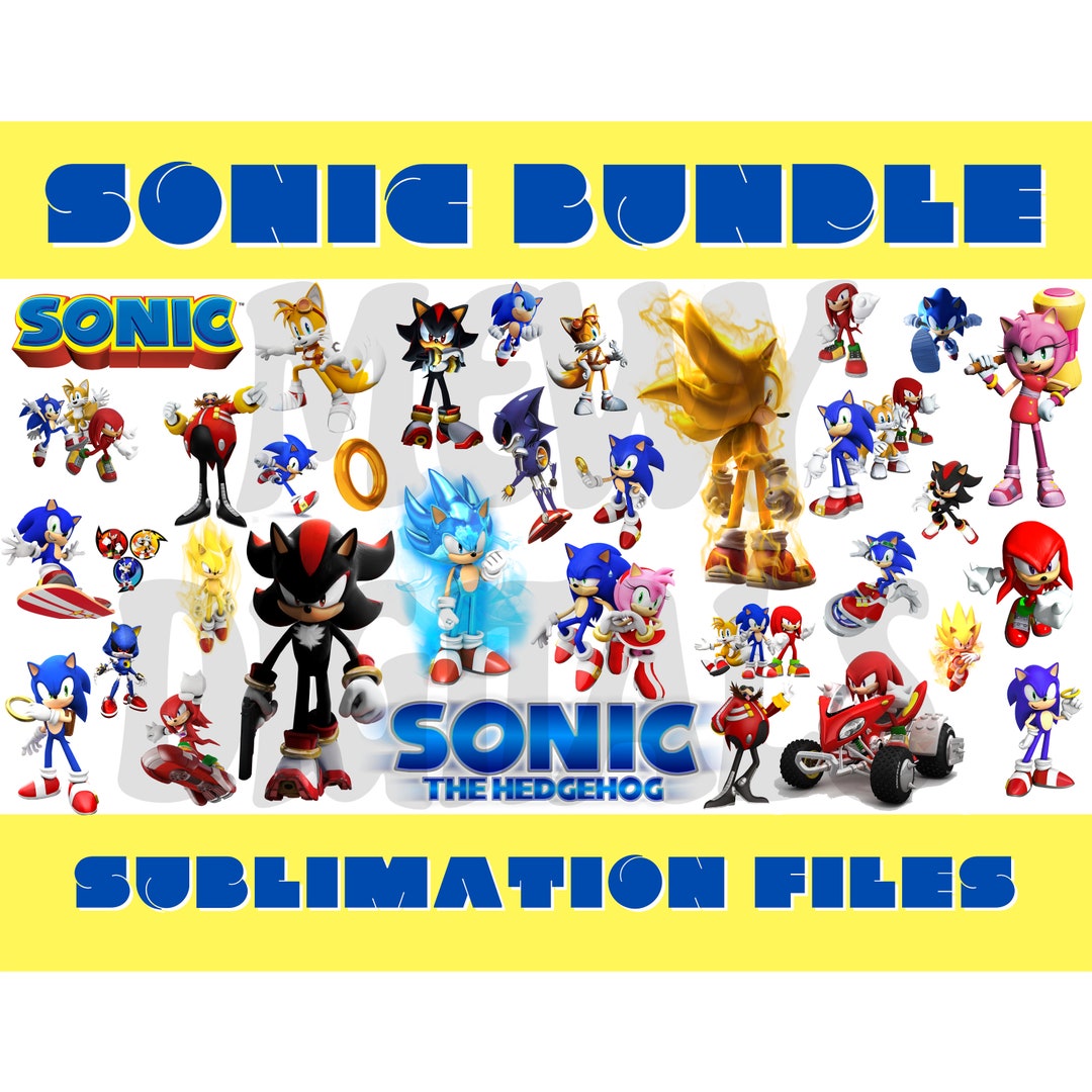 Sonic PNG Bundle - Etsy