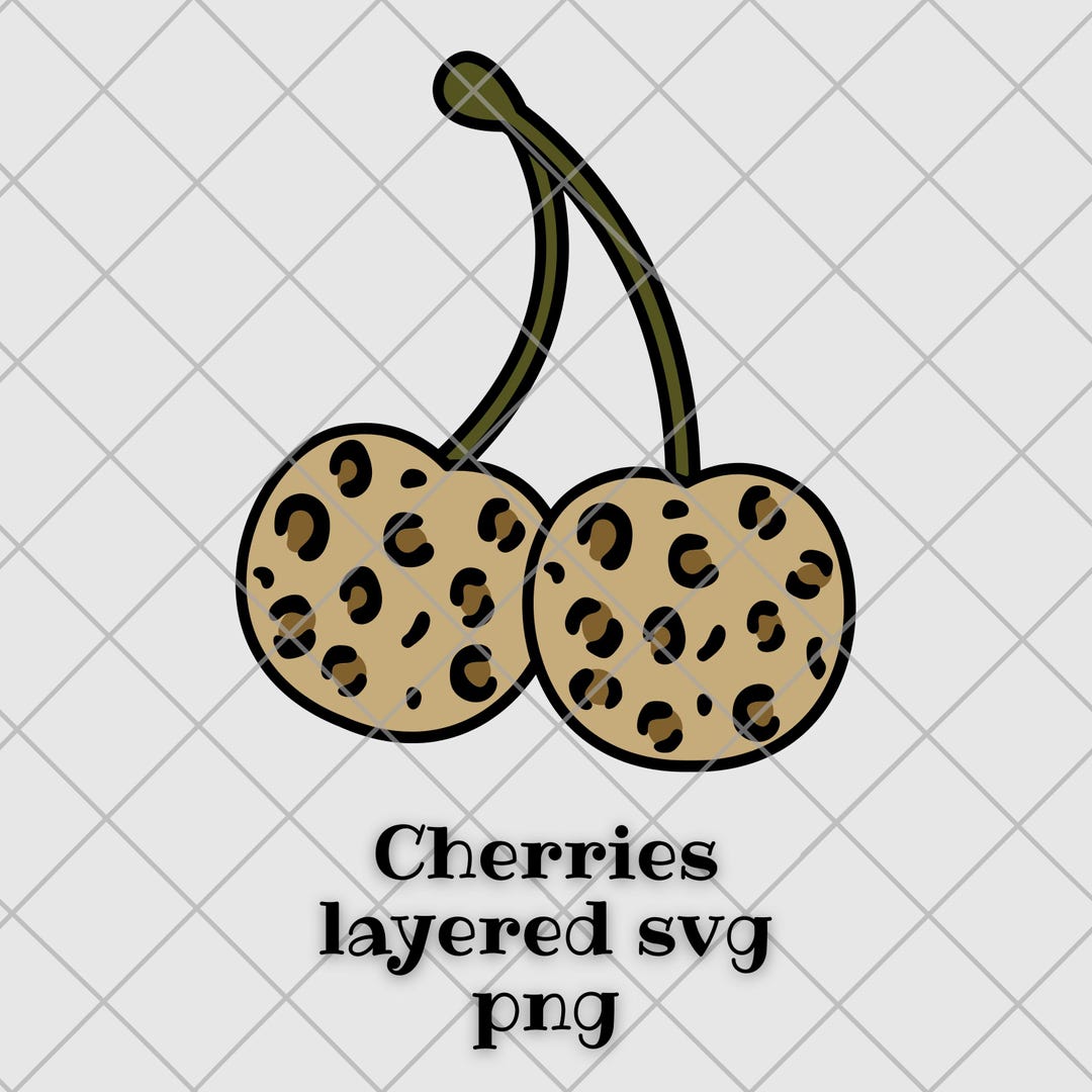 Cherries Layered SVG PNG - Etsy
