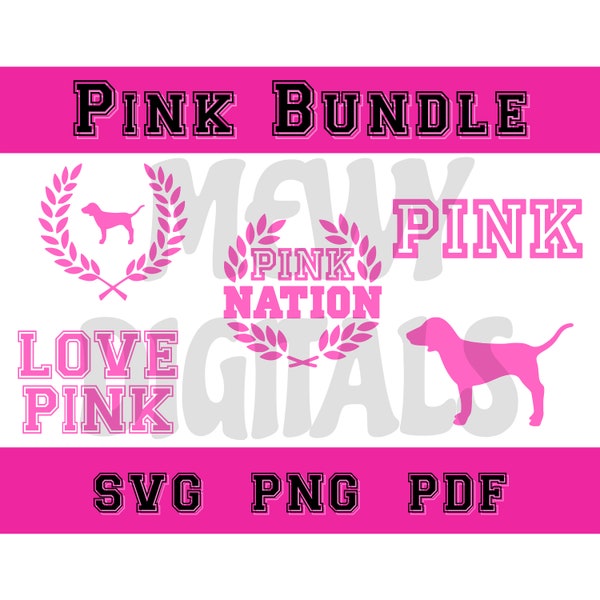 Pink Svg - Etsy