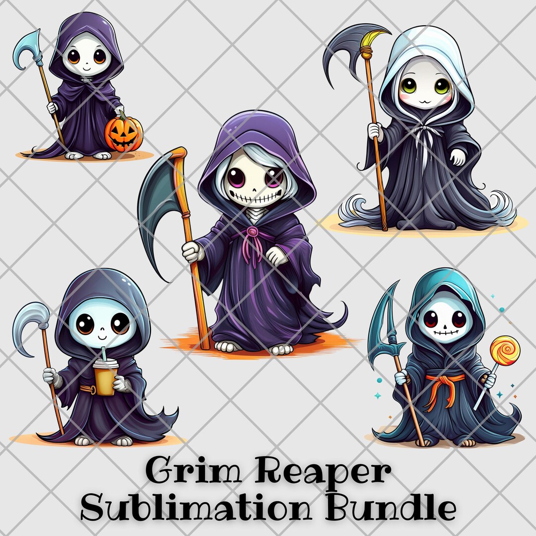 Grim Reaper Sublimation PNG - Etsy