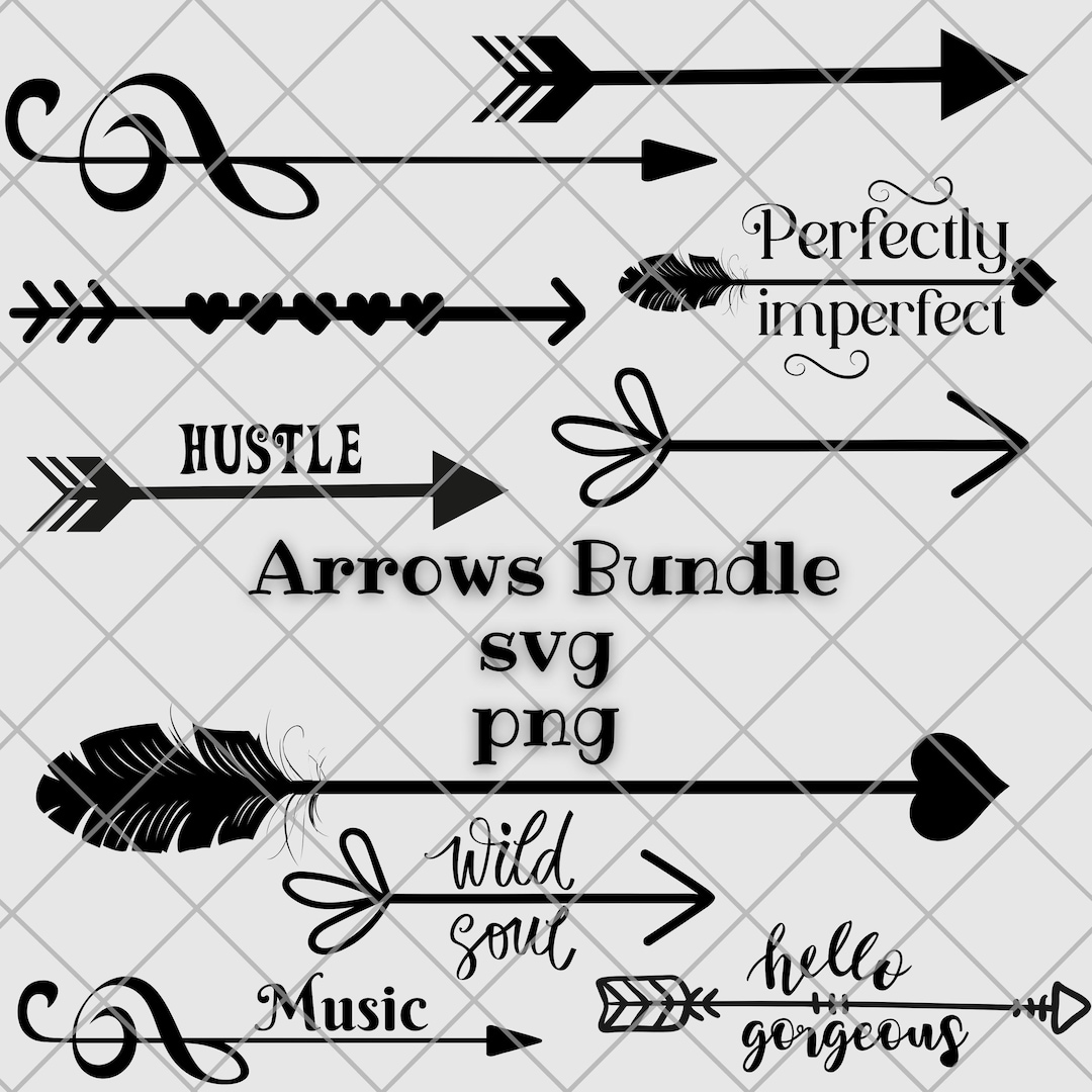 Arrows SVG PNG Bundle - Etsy
