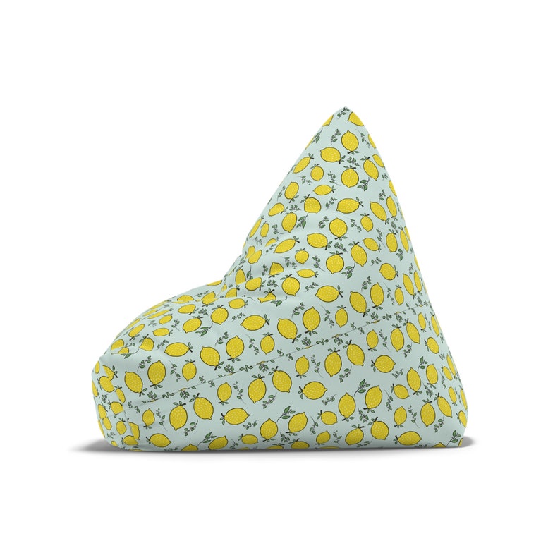 Lemon Bean Bag Chair COVER, Lemons Floor Chair Cover, Home Decor ...