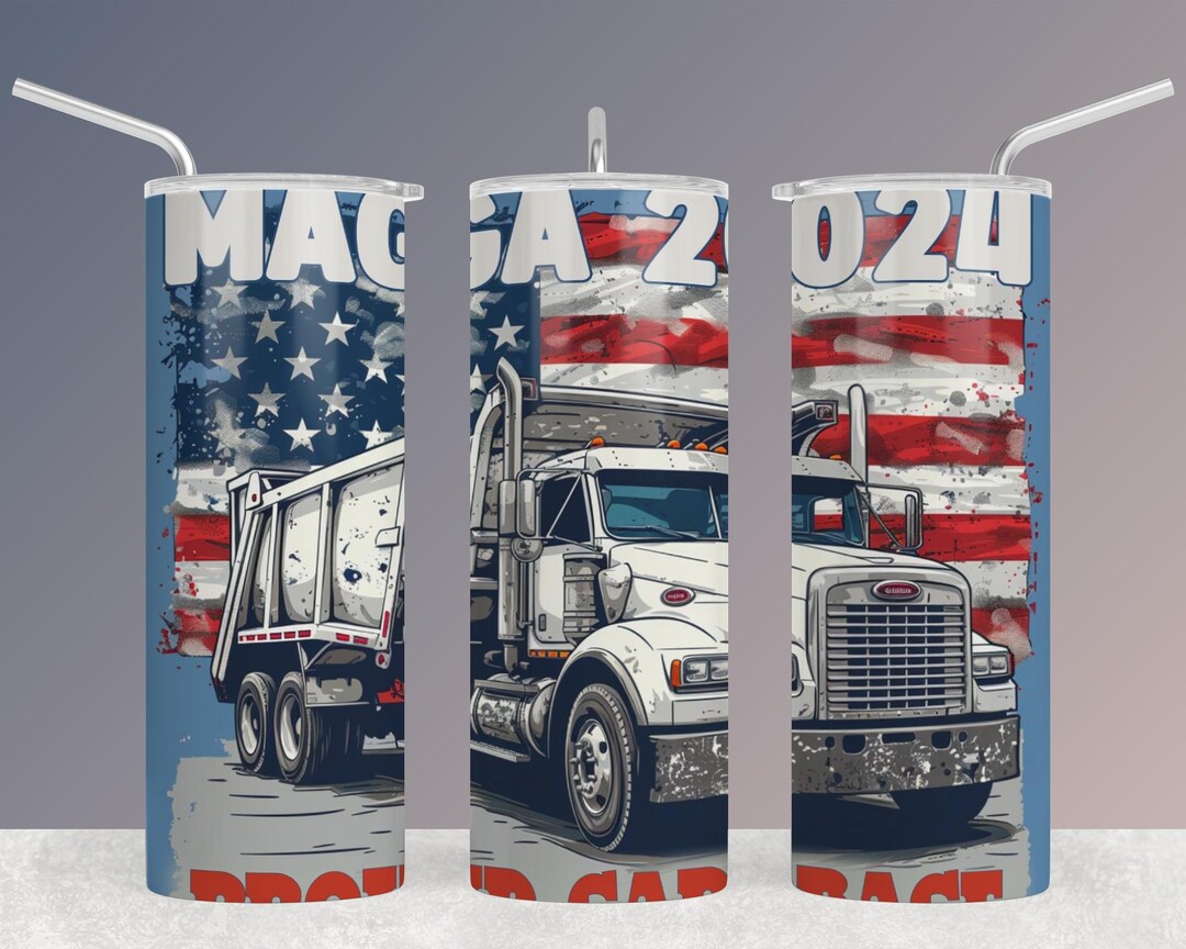 MAGA PROUD Garbage Truck Tumbler Wrap Instant Download for 20 Oz ...