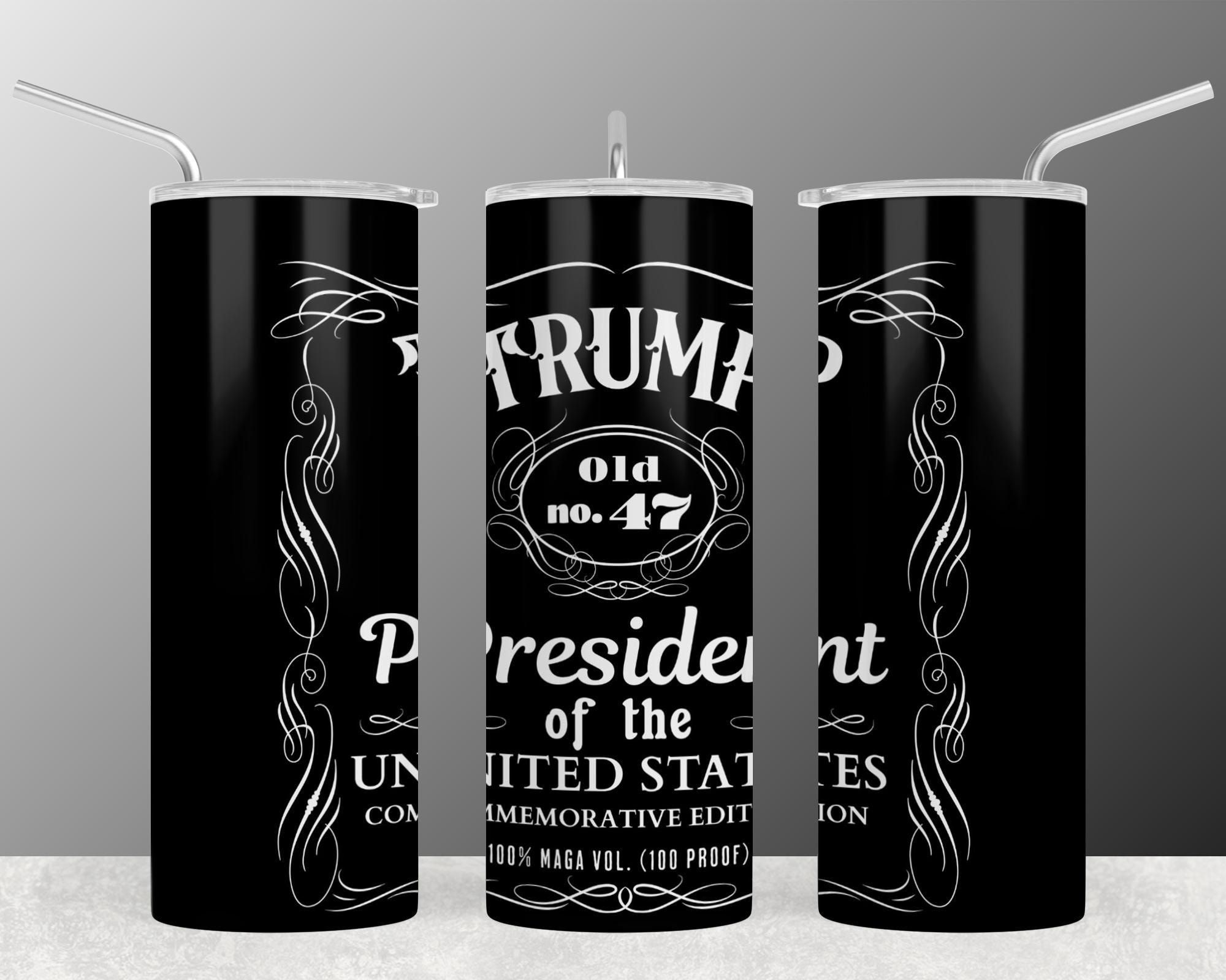 TRUMP Whiskey Label Tumbler Wrap Label TRUMP 47 President of the United ...