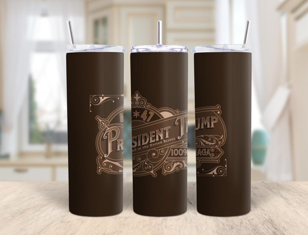 Trump Beer Label Tumbler Wrap Instant Download - PRESIDENT TRUMP 45 47 ...