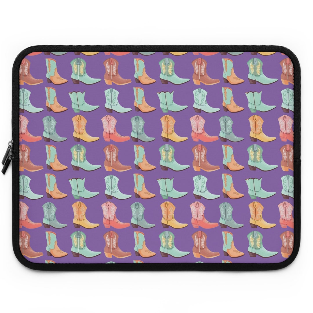 Cowgirl Boots Laptop Sleeve, Cowboy Boots Fruit Electronics Case ...