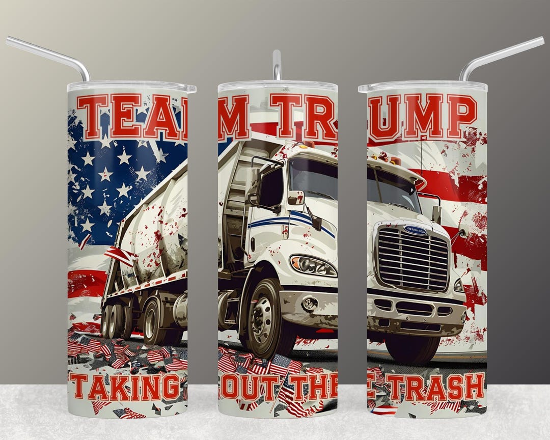 MAGA PROUD Garbage Truck Tumbler Wrap Instant Download for 20 Oz ...