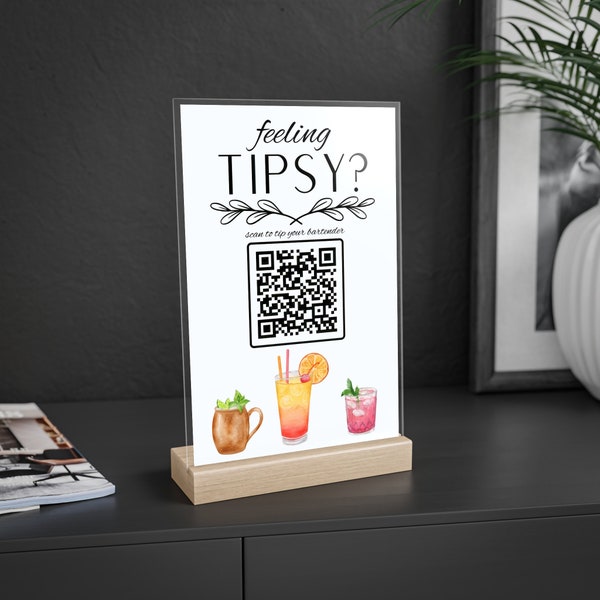 Acrylic Bar Tip Sign - Etsy