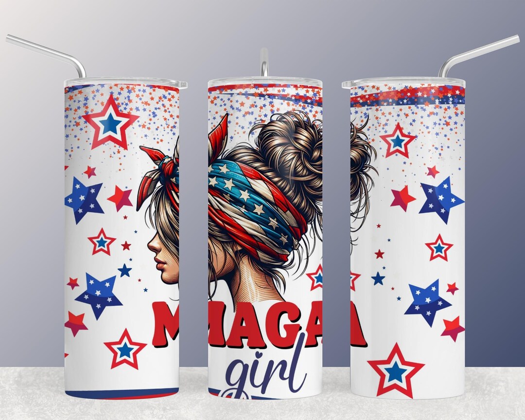 MAGA Girl Tumbler Wrap Republican Tumbler Wrap Instant Download 20 Oz ...