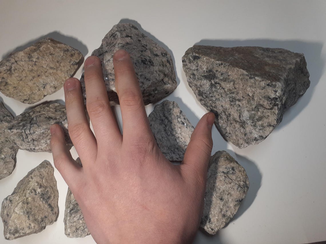10 Pack of Granite Rocks (3-4 Inches) - Etsy