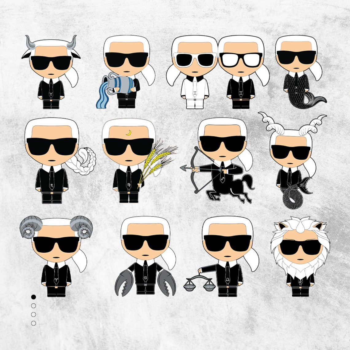 High Quality Vector Karl Lagerfeld Logos ai PDF PNG - Etsy