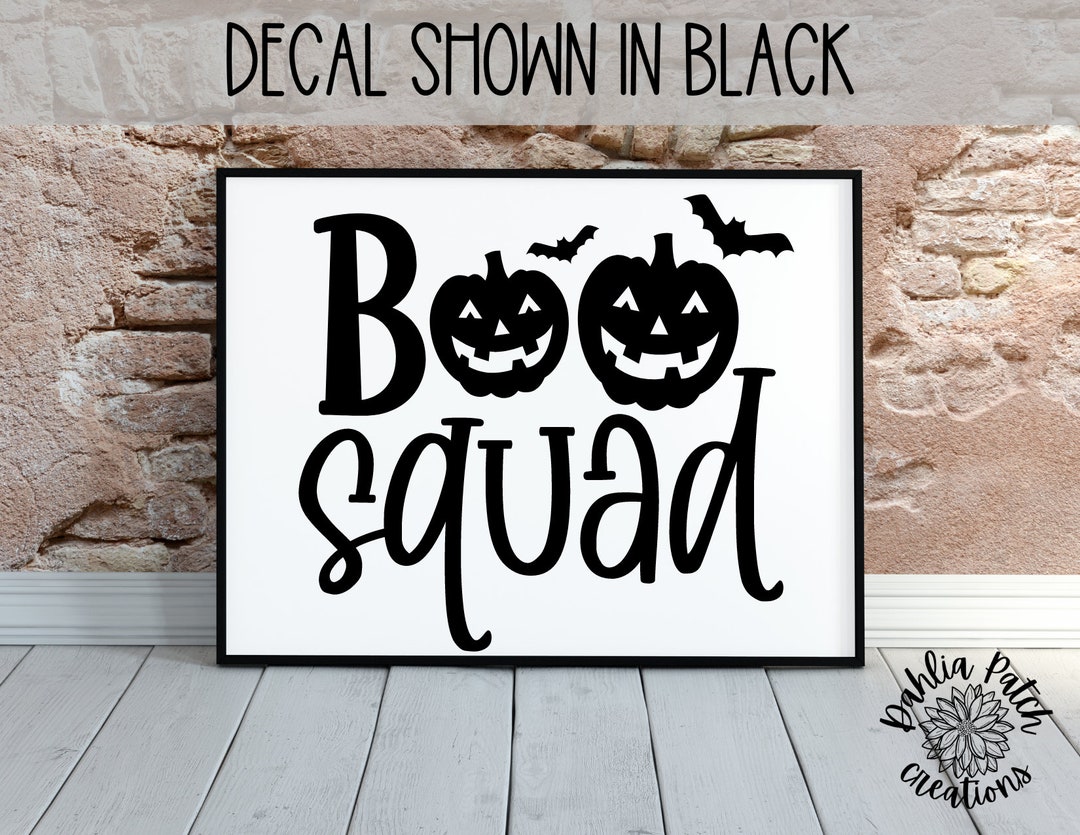 Halloween Vinyl Decal Permanent Vinyl Halloween Decals Boo Vinyl Decal ...