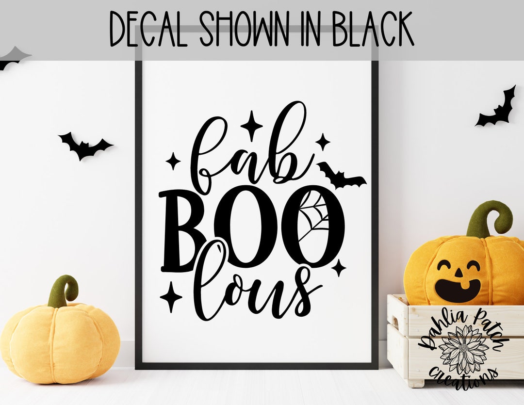 Fab Boo Lous Halloween Vinyl Decal: Fall Decor - Etsy