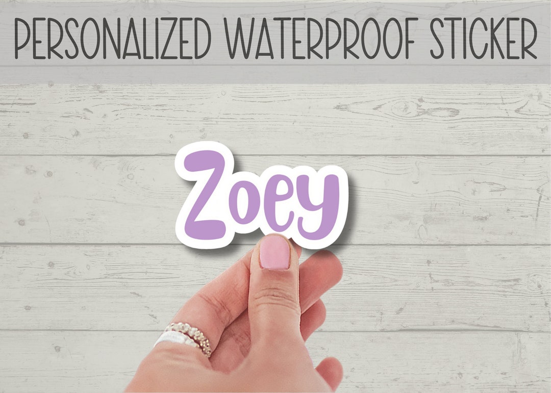 Custom Name Sticker Kids Name Sticker Personalized Waterproof Sticker ...