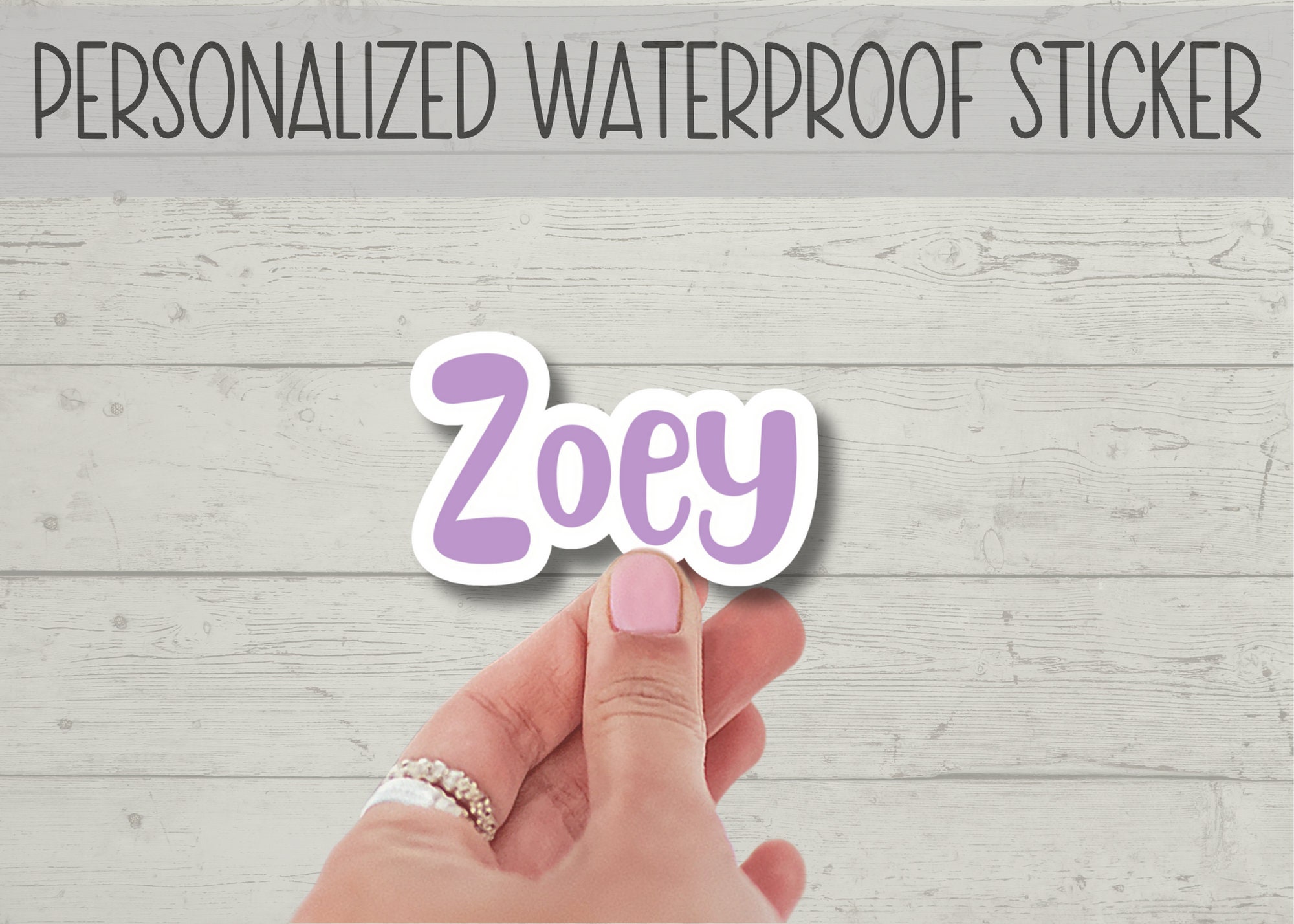 Custom Name Sticker Kids Name Sticker Personalized Waterproof Sticker ...