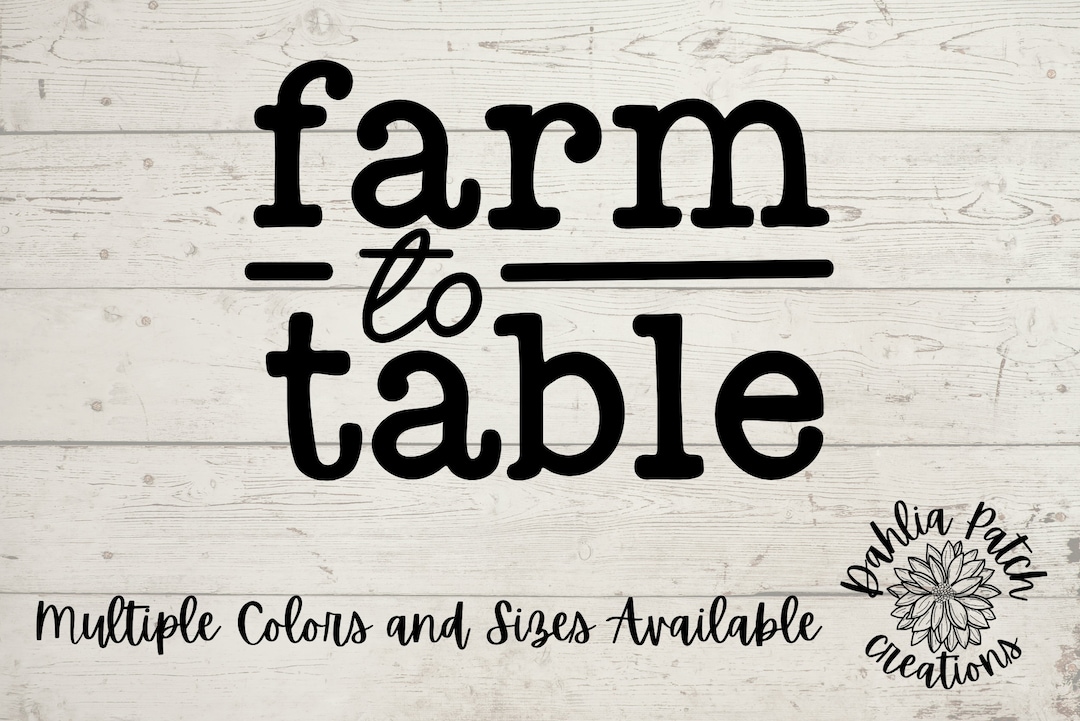 Farmhouse Vinyl Decal Farm Vinyl Decal Permanent Vinyl Decal Farm to ...