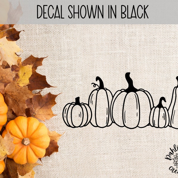 Pumpkin Vinyl Decal - Etsy