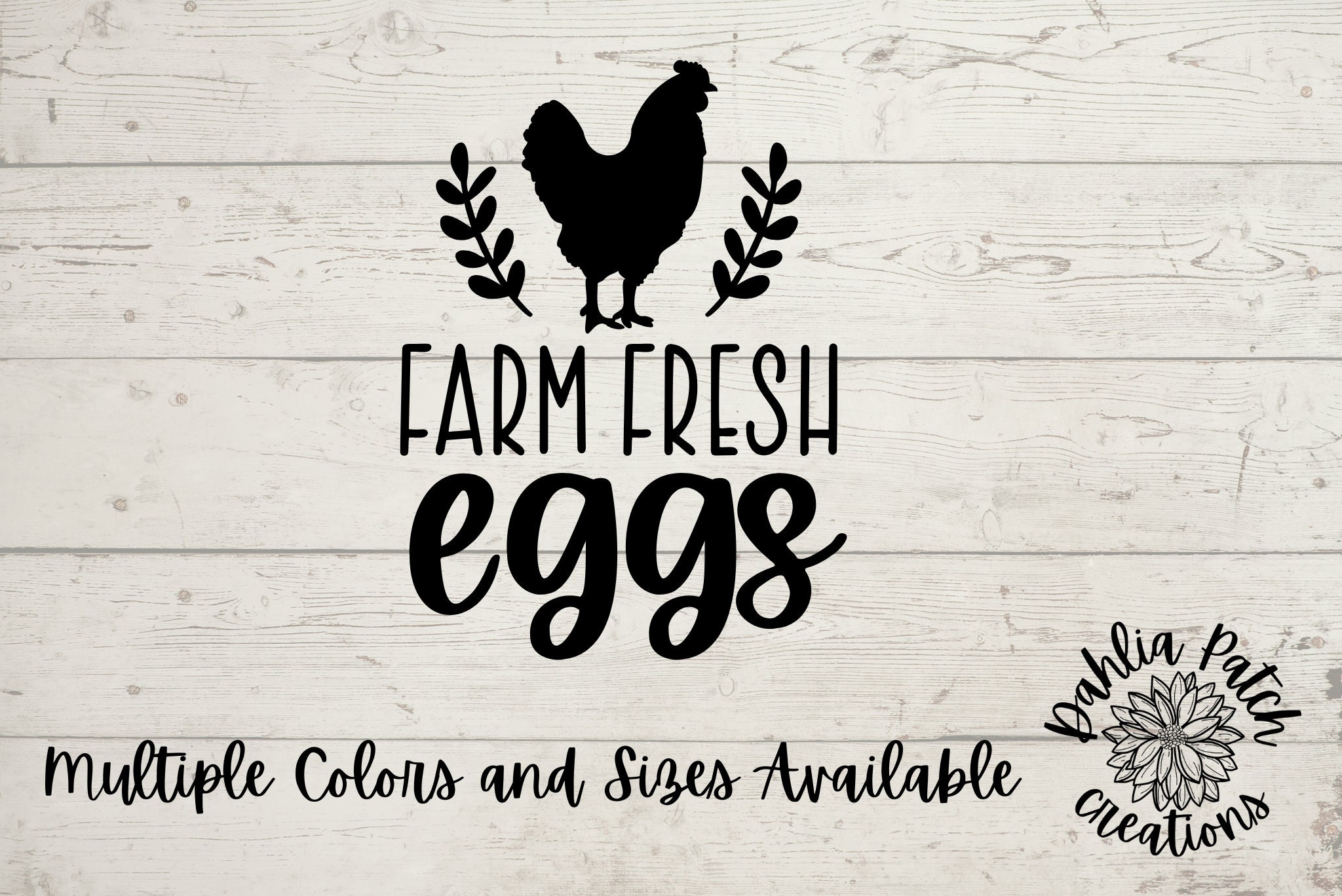 Farmhouse Vinyl Decal Chicken Vinyl Decal Farm Vinyl Decal Egg - Etsy
