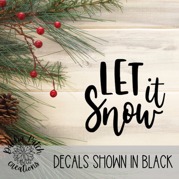 Let It Snow Decals - Etsy