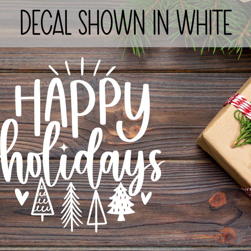 Holiday Decals - Etsy