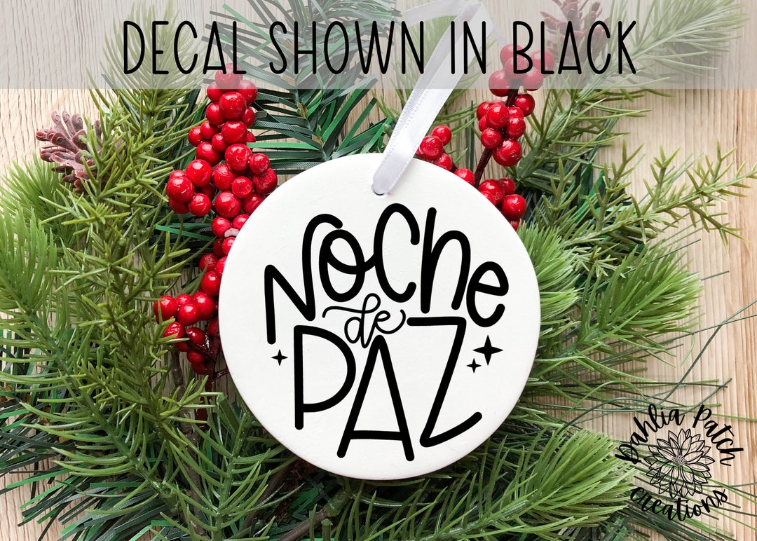 Small Christmas Ornament Vinyl Decals Christmas Vinyl Decals Noche De ...