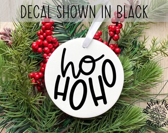 Ho Ho Ho Vinyl Stencil, Ho Ho Ho Vinyl Decal, Santa Claus, Vinyl ...